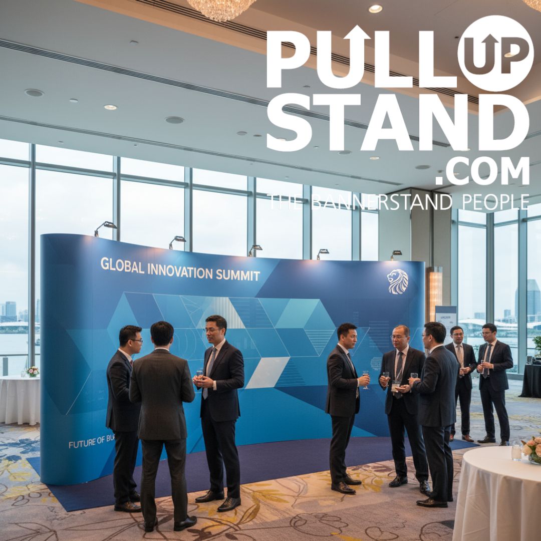 Corporate Pop Up Banner Singapore from $2,600 | Pullupstand ...
