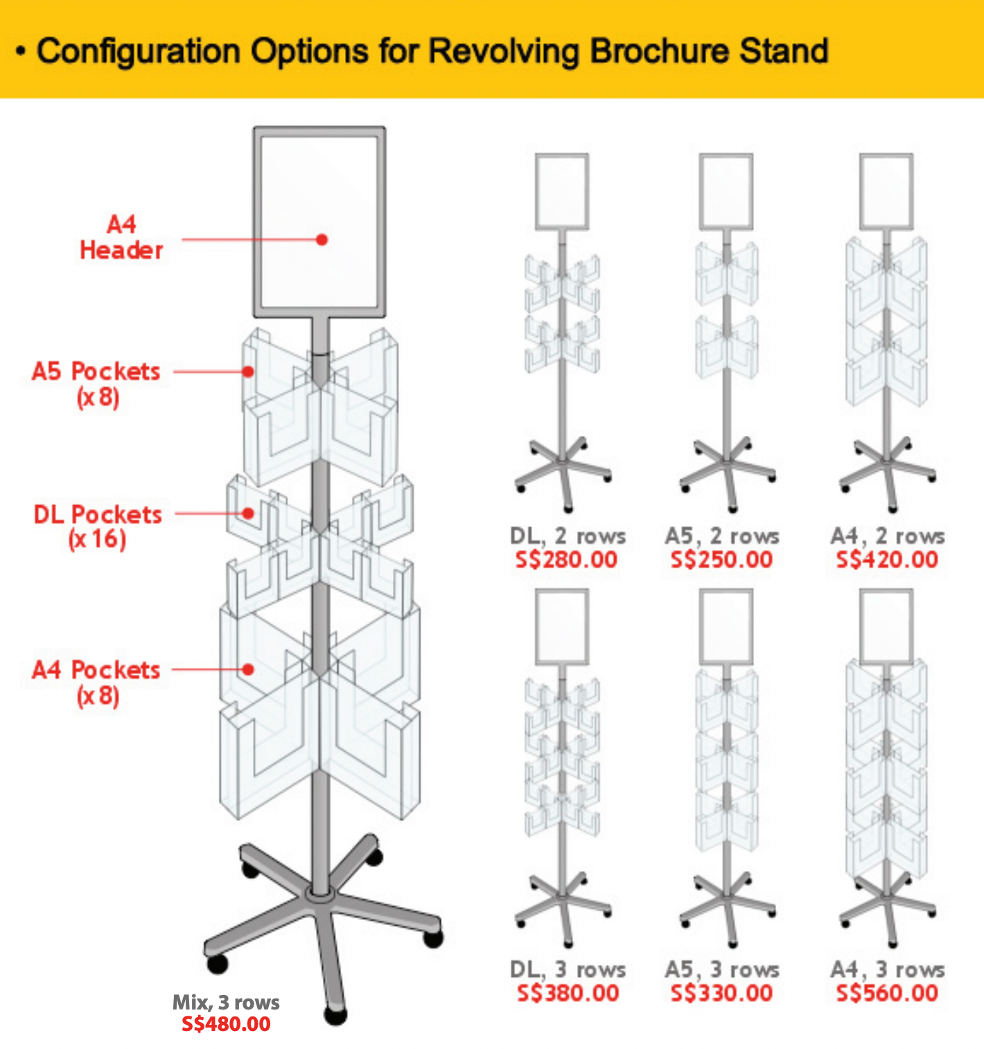 Revolving Brochure Holder: Perfect for Any Display | Pullupstand.com ...