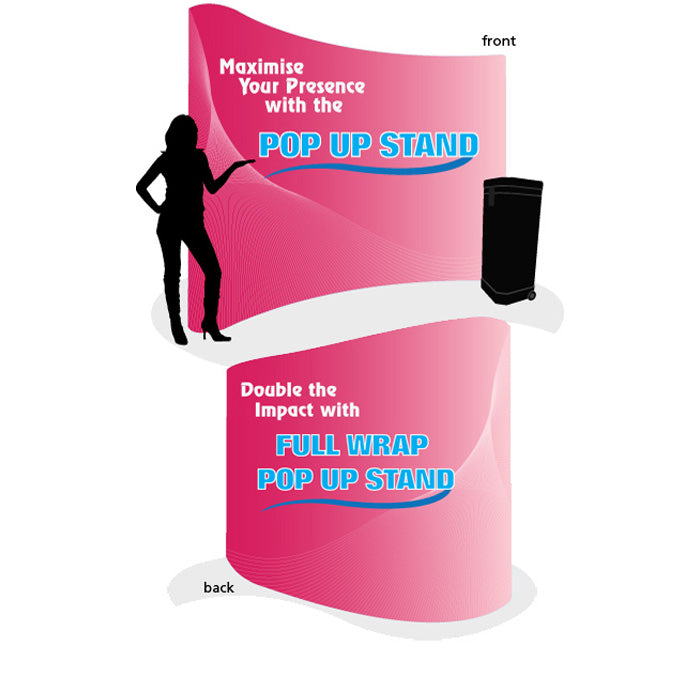 Pop Up Stand Full Wrap Singapore S$2,600 | 360° Display | Pullupstand ...